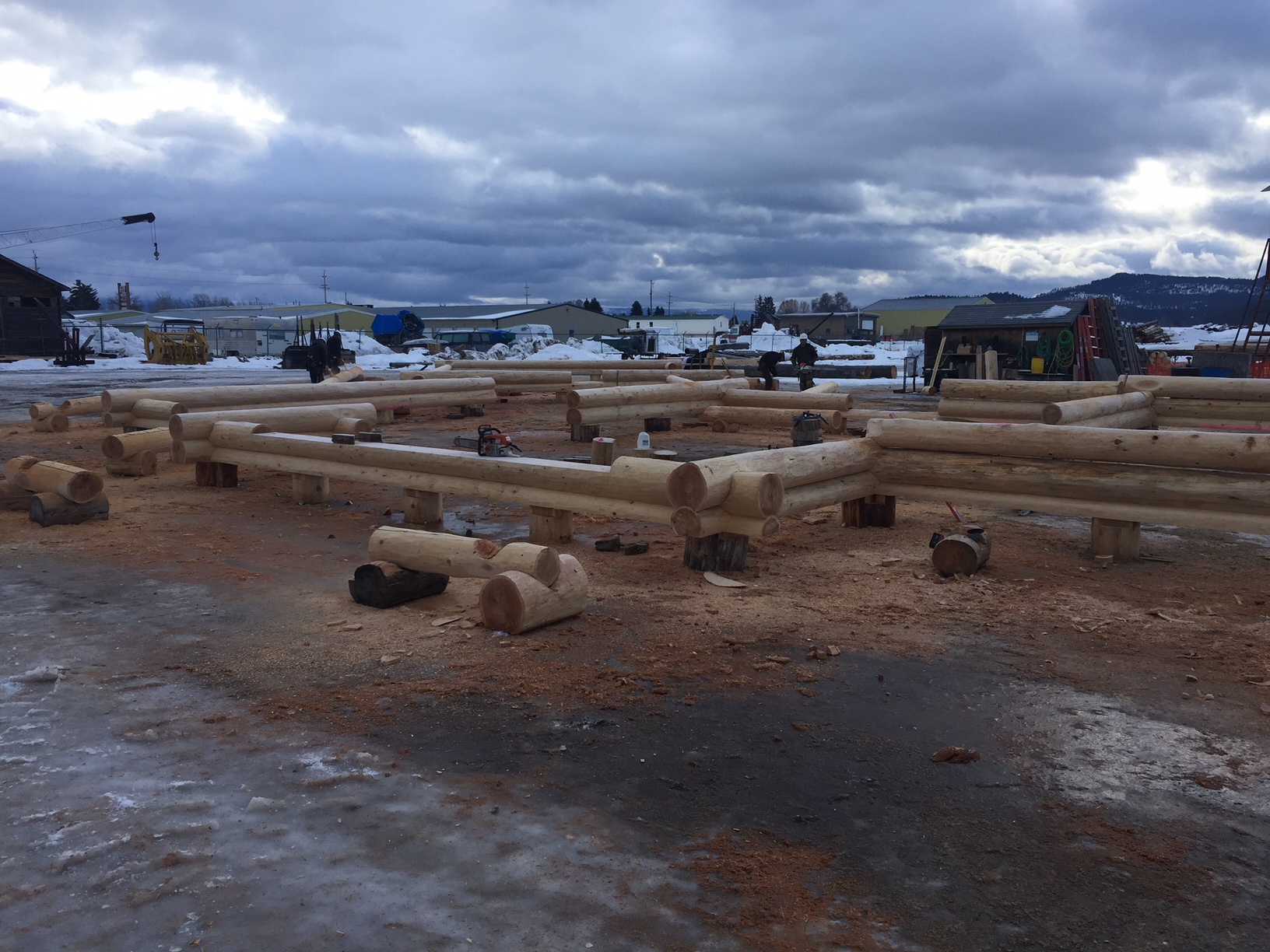 Joe and Shannon Leduc log home - Montana Log Homes : Montana Log Homes