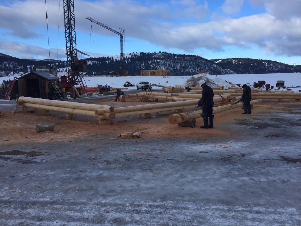 Joe and Shannon Leduc log home - Montana Log Homes : Montana Log Homes