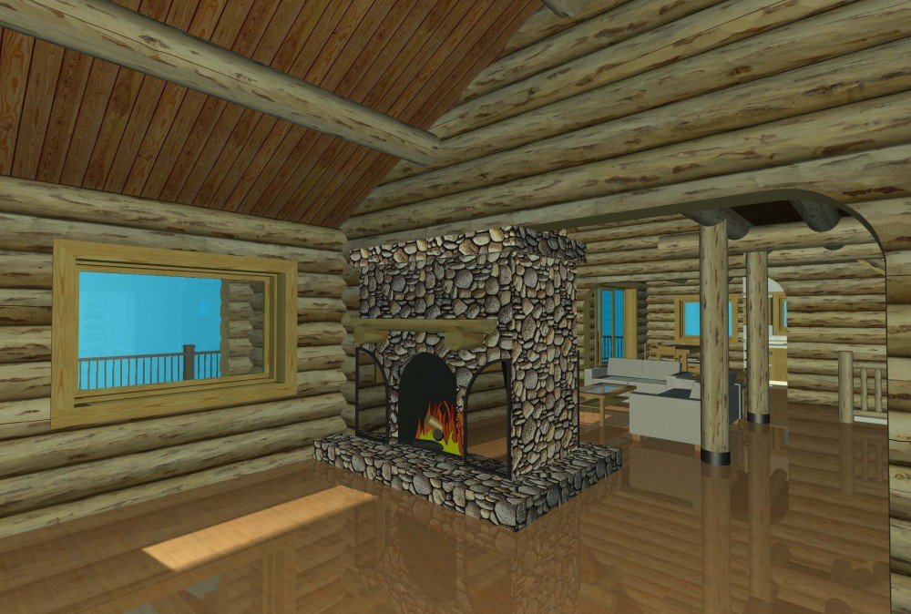 Joe and Shannon Leduc log home - Montana Log Homes : Montana Log Homes