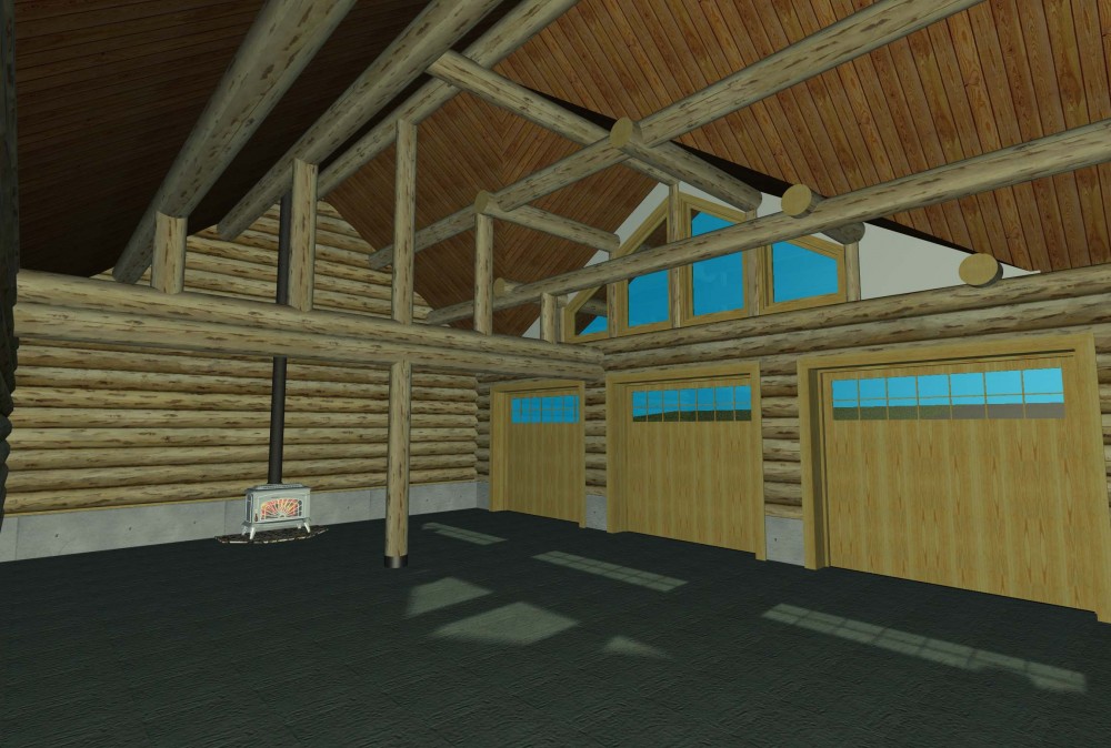 Joe and Shannon Leduc log home - Montana Log Homes : Montana Log Homes