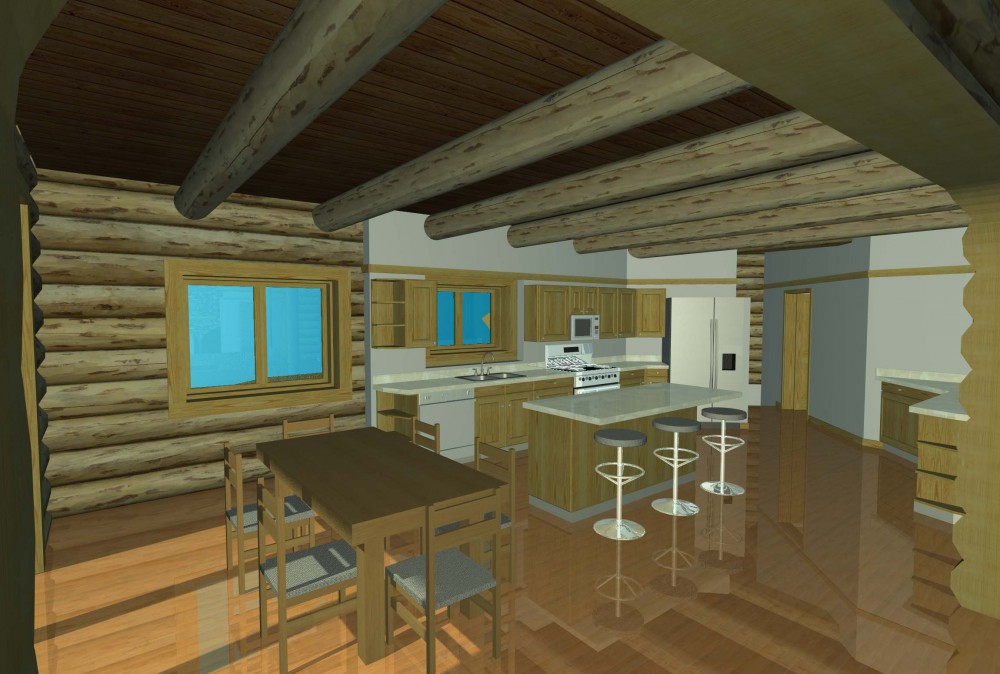 Joe and Shannon Leduc log home - Montana Log Homes : Montana Log Homes