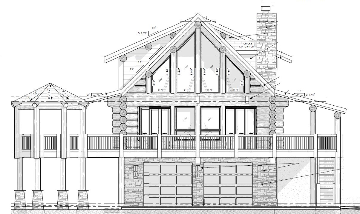 David and Maricris Capaldi log home - Montana Log Homes : Montana Log Homes