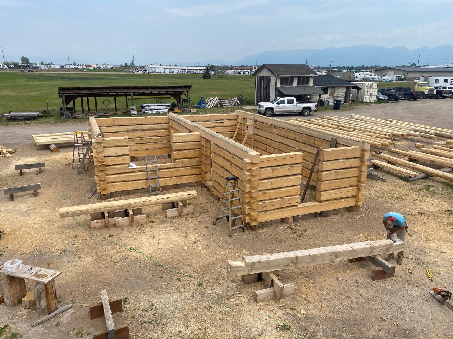 A classic "ADU" for Doug and Keri Hill - Montana Log Homes : Montana ...